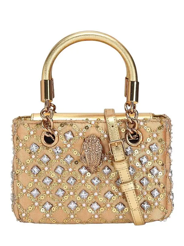 Kurt Geiger Kensington Mini Embellished Crossbody Tote - Open Yellow