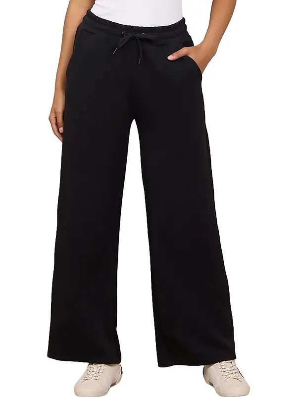 Vintage Havana Luxe Cloud Wide Leg Pants - Black