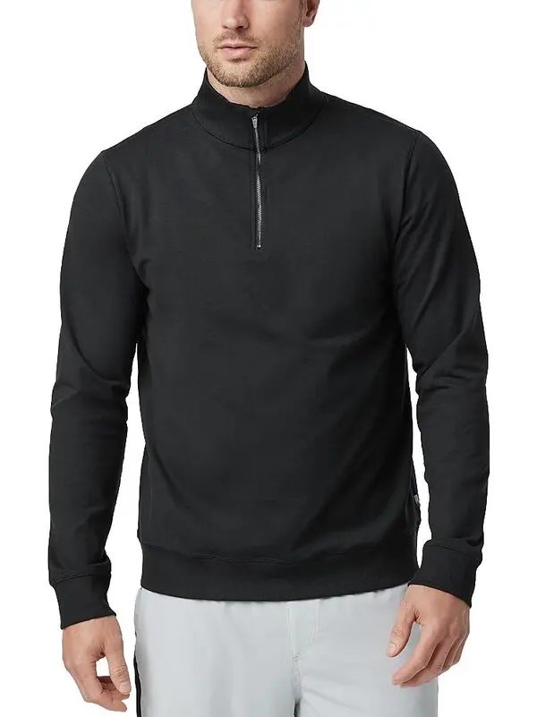 Vuori Coronado Half-zip Sweatshirt - Black