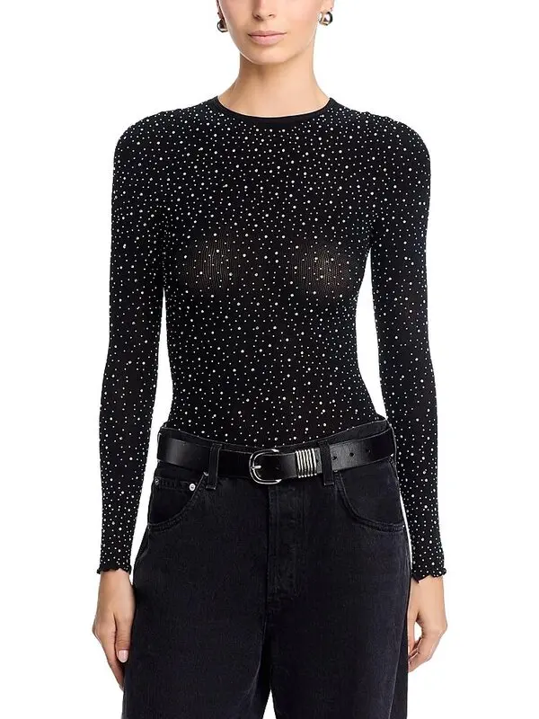 Free People Night Sky Long Sleeve - Black
