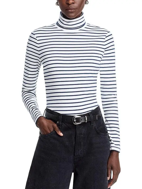 Vineyard Vines Deluxe Turtleneck Top - Baystripe