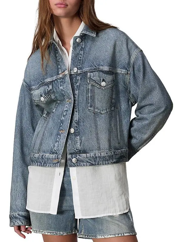 Rag & Bone Miramar Terry Trucker Jacket - Walker