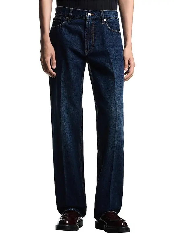 Emporio Armani Straight Fit Jeans - Solid Medi
