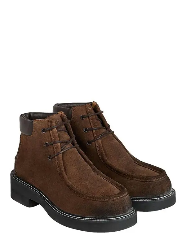 Sandro Leather Ankle Boots - Brown
