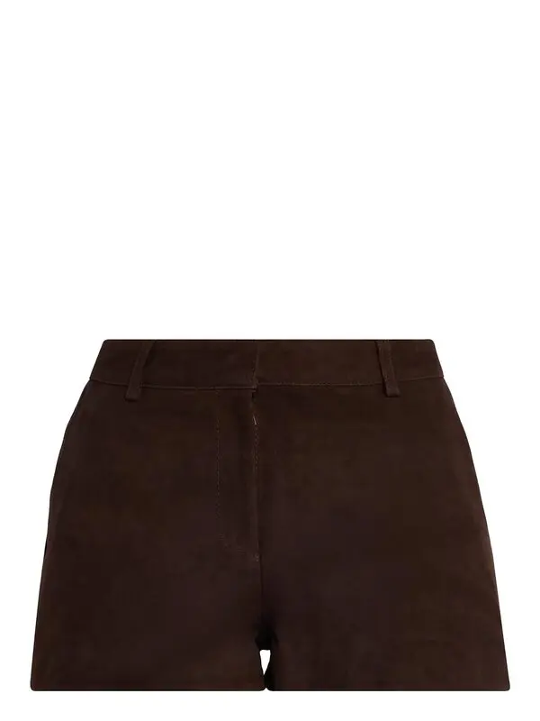 Retrofete Naya Suede Shorts - Brown