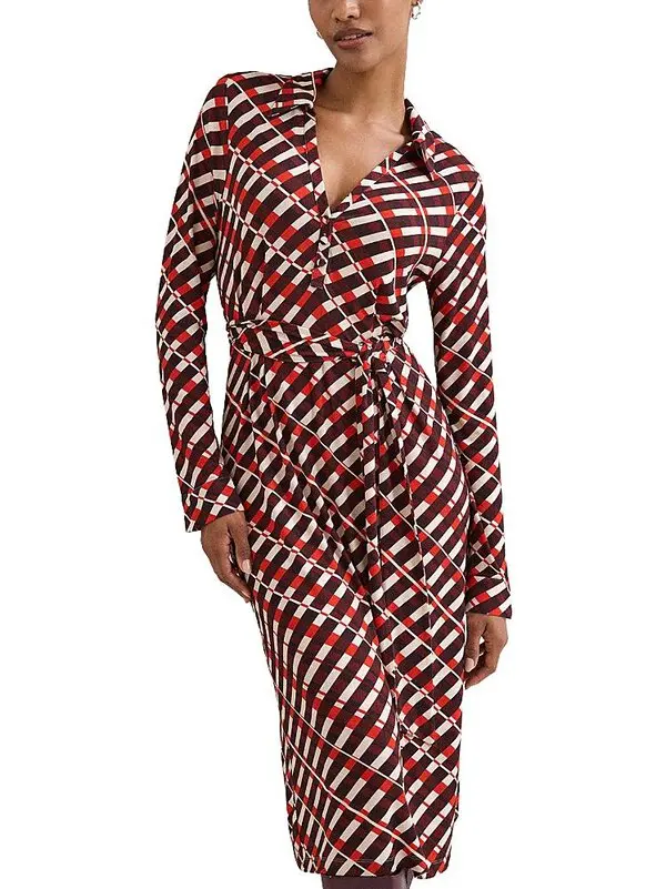 PHASE EIGHT Check Midi Dress - Multi