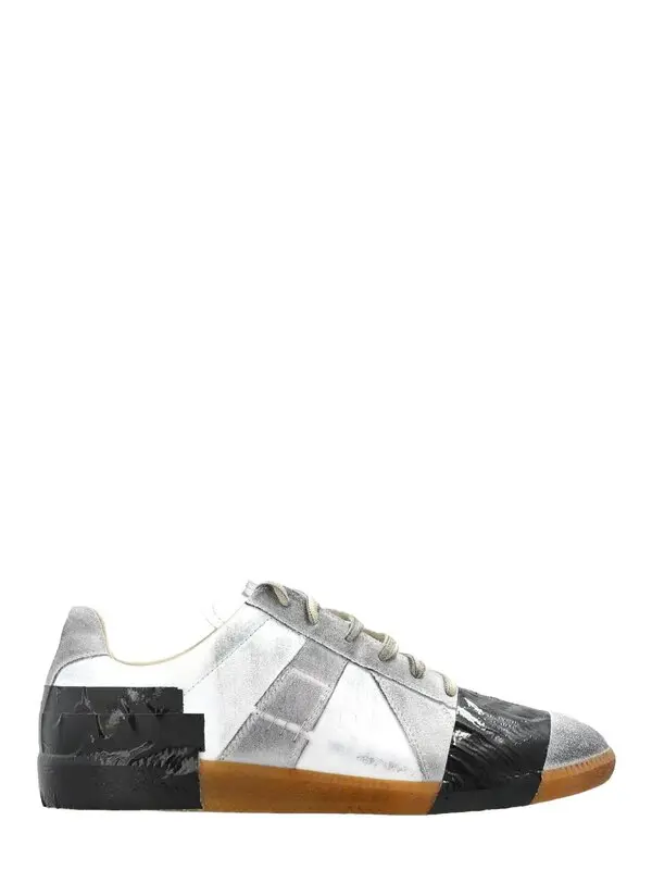 MAISON MARGIELA Panelled Lace-up Sneakers - White