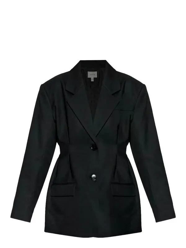 GESTUZ Buttoned Blazer - Black
