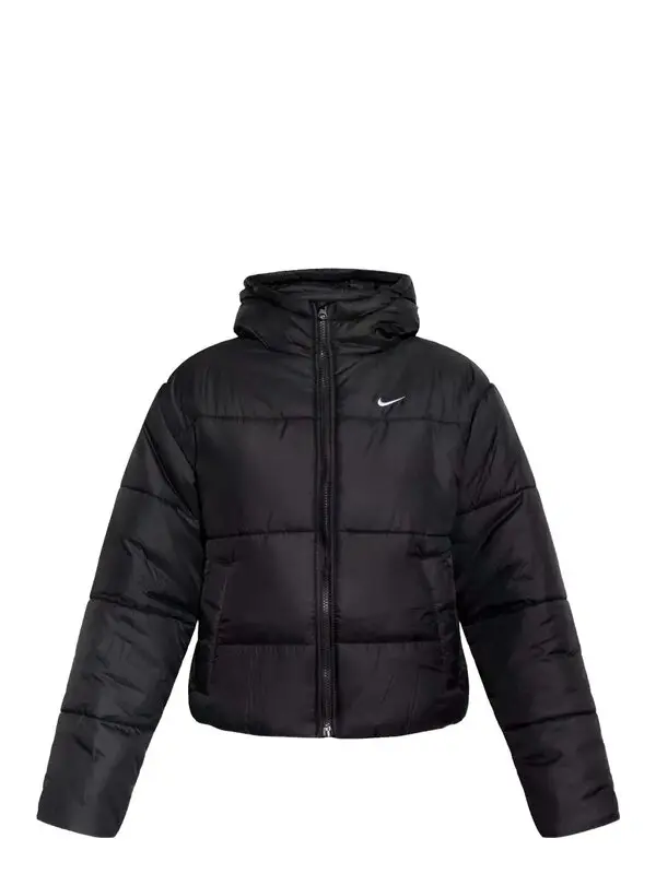 Nike Hooded Quilted Jacket - Black