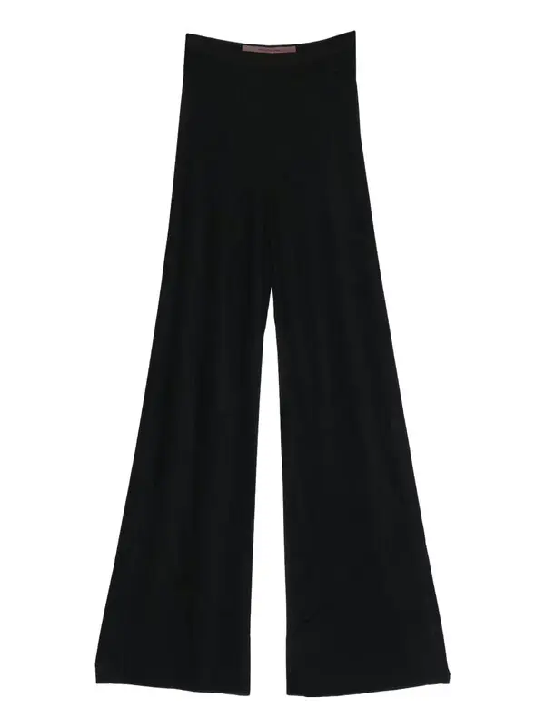 Rick Owens Flared Trousers - Black