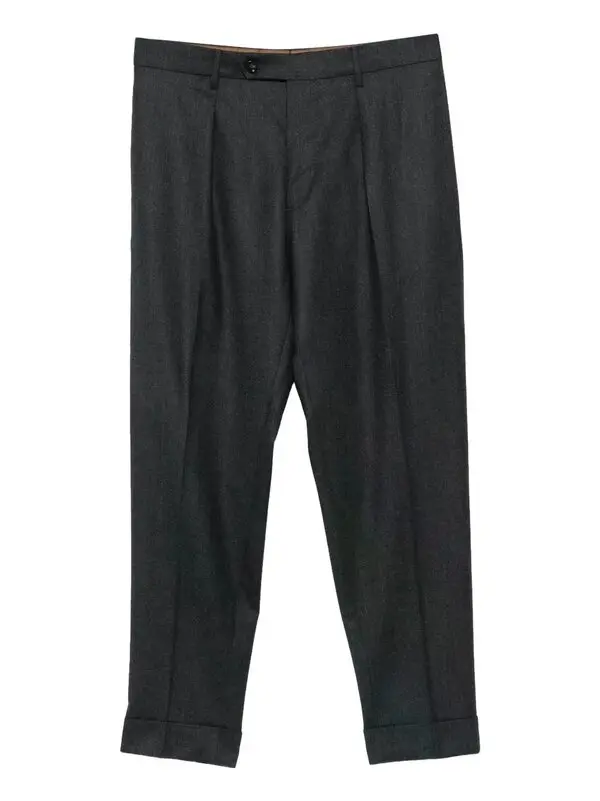 BERWICH Chiaia Pleated Trousers - Grey