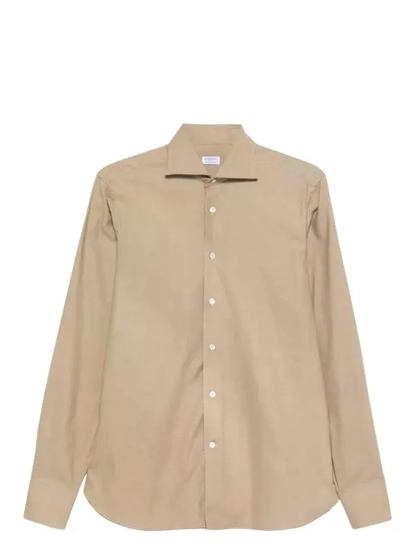 BORRIELLO NAPOLI Buttoned Cotton Shirt - Neutrals