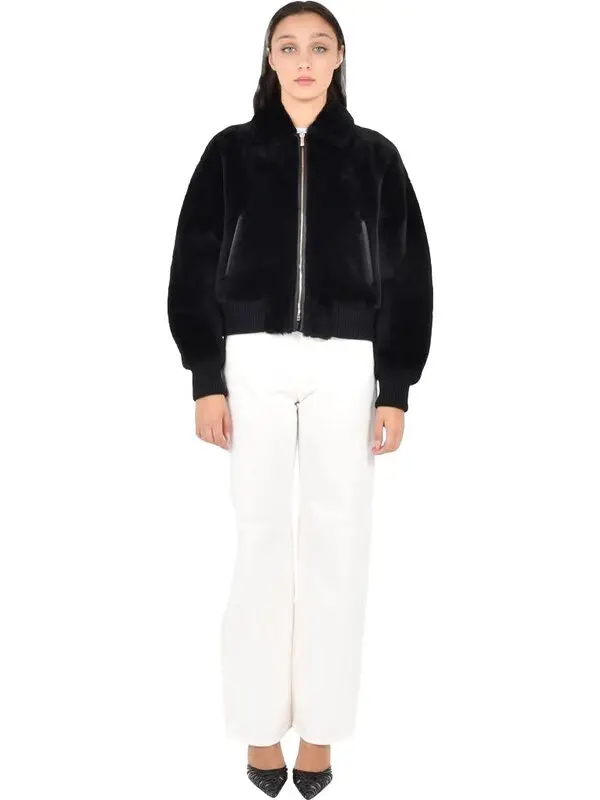 Max Mara Studio Furs Jacket - Black