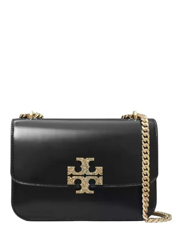 Tory Burch Eleanor Logo-embellished Shoulder Bag - Black