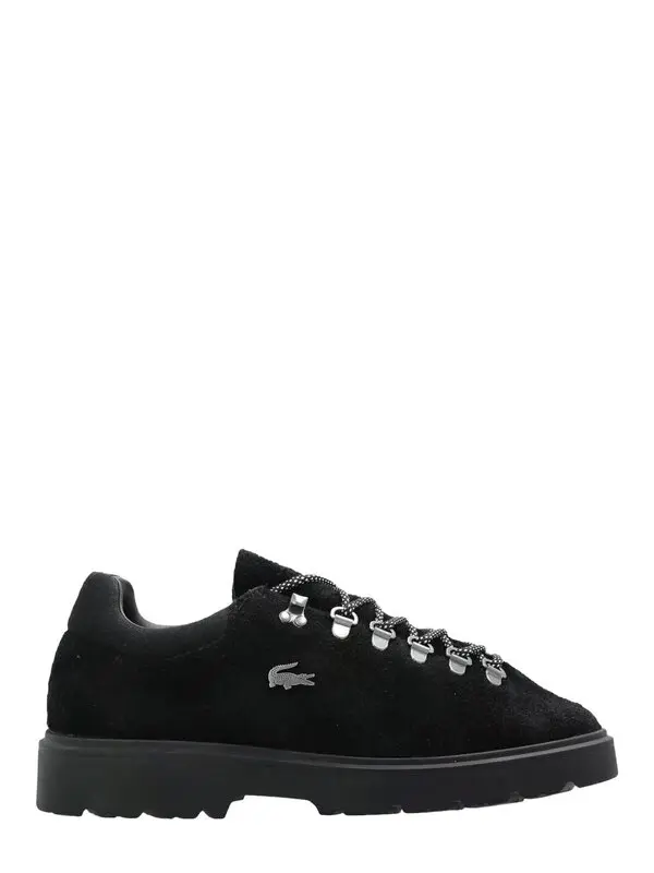 Lacoste Baseshot Logo Lace-up Sneakers - Black