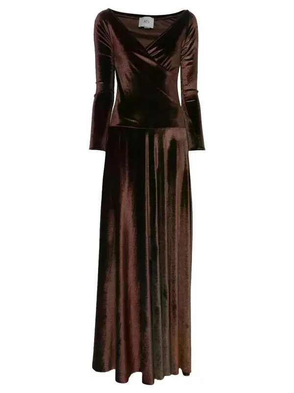 ATU BODY COUTURE Velvet Gown - Brown