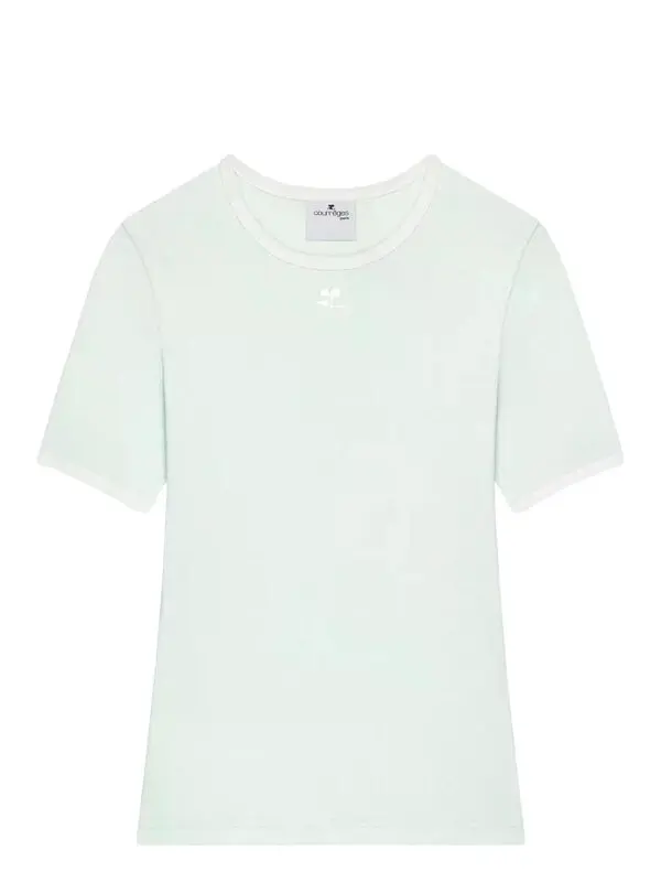 COURREGES Ringer Logo Top - Blue