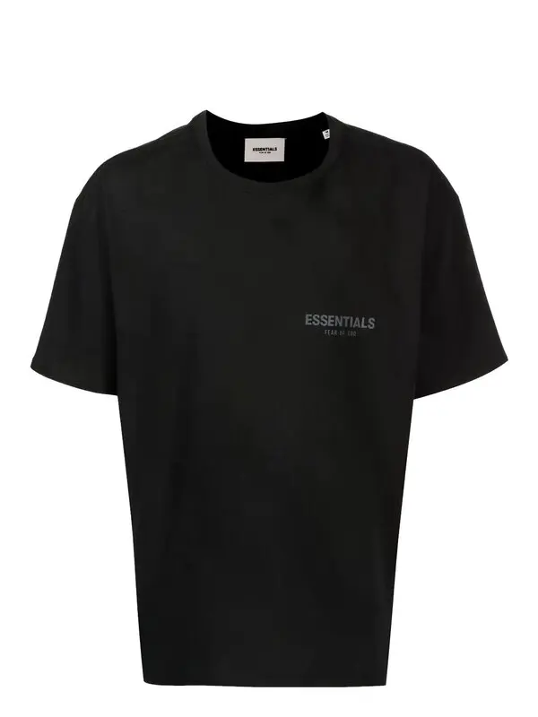 Fear Of God Logo-print Cotton T-shirt - Black