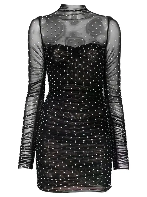 Retrofete Cossette Embellished Mini Dress - Black