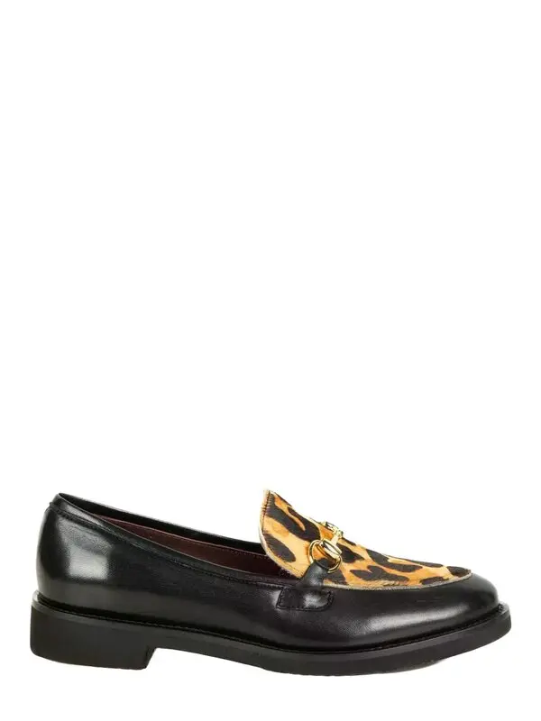 VIOLA RICCI Horsebit-detail Loafers - Black