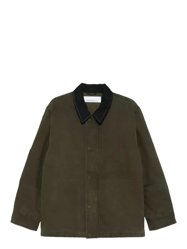 OAMC Contrast Collar Coat - Green