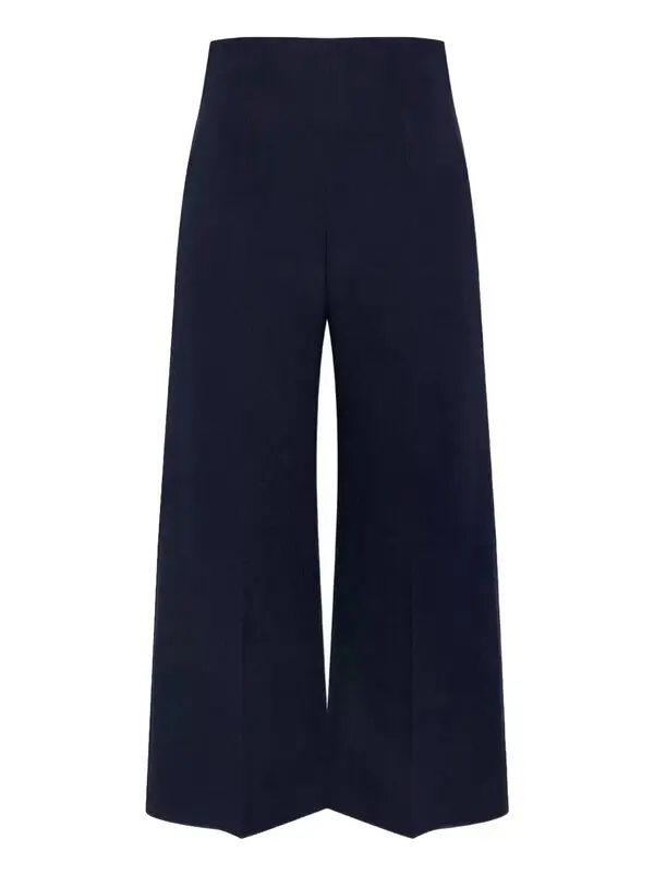 Marni Cropped Wool Trousers - Blue