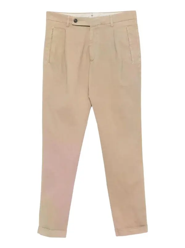 BERWICH Pleated Trousers - Brown