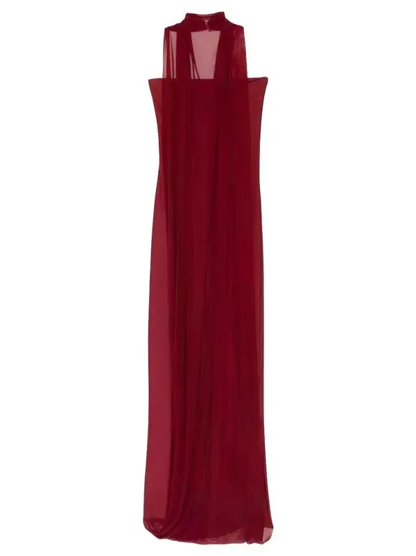 ATU BODY COUTURE Halterneck Side-slit Gown - Red