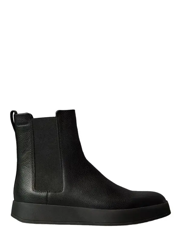 Calvin Klein Leather Chelsea Boots - Black