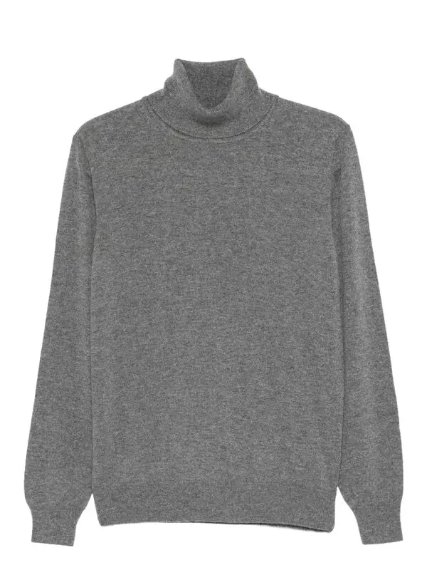 KANGRA Long-sleeve Roll-neck Sweater - Grey