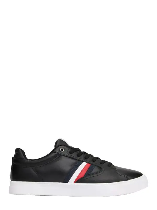 Tommy Hilfiger Striped Detail Sneakers - Black