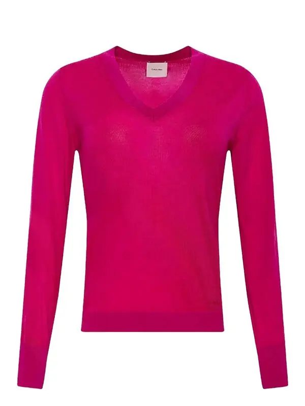 Calvin Klein V-neck Top - Pink