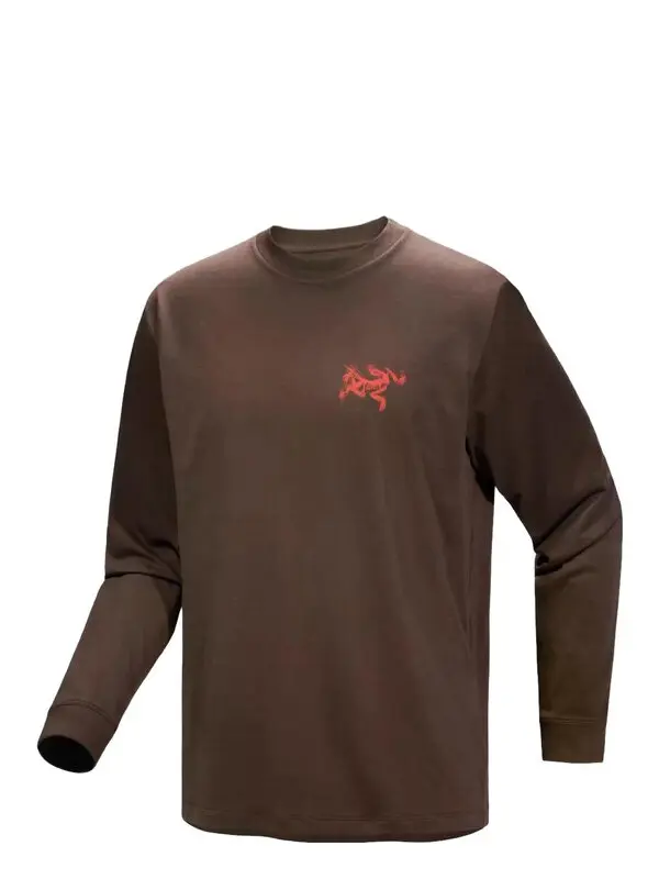Arc'teryx Kragg Sl Logo Graphic Long-sleeve T-shirt - Brown