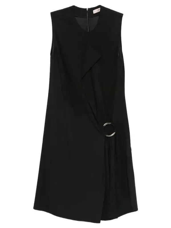 CARLA G. Ring-detail Dress - Black