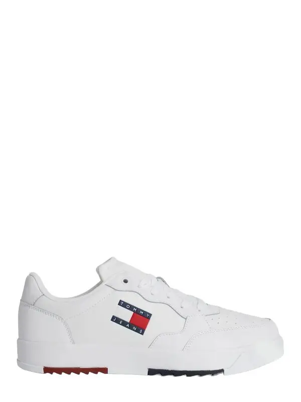 Tommy Hilfiger Perforated-detail Low Top Sneakers - White