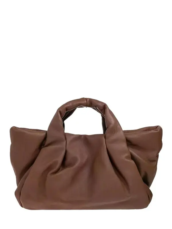 Munthe Lixia Ruched Tote Bag - Brown