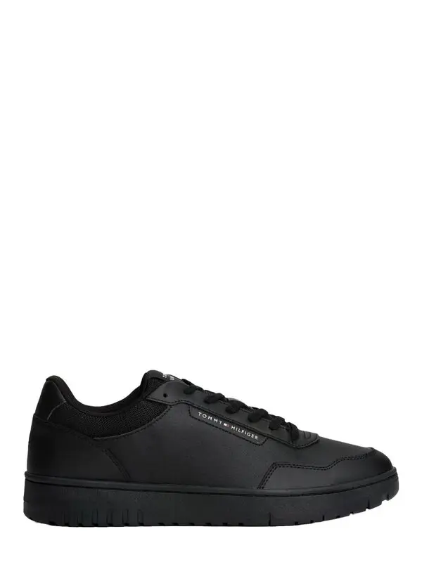 Tommy Hilfiger Perforated Logo Sneakers - Black