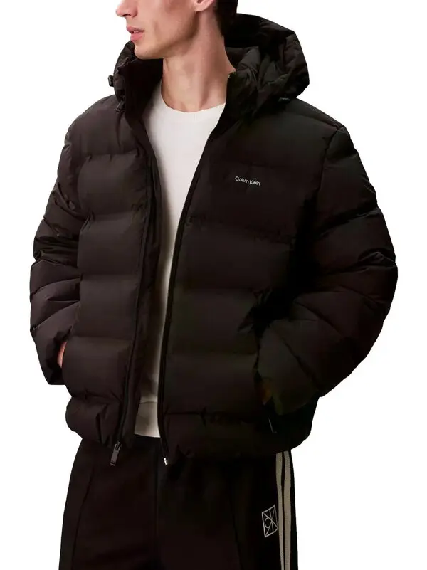 Calvin Klein Hooded Padded Jacket - Black