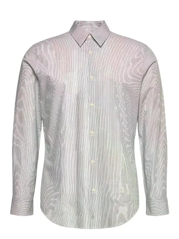 Calvin Klein Long-sleeved Striped Shirt - White