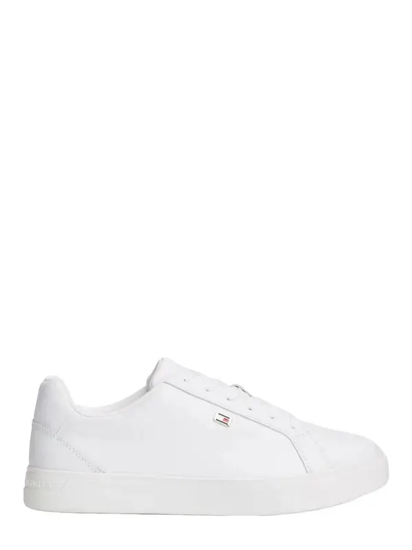 Tommy Hilfiger Logo Plaque Sneakers - White