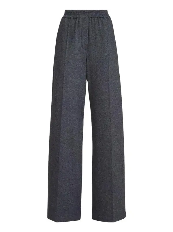 Brunello Cucinelli Mélange-effect Trousers - Grey
