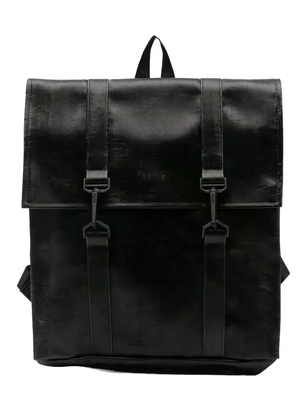 Rains Debossed-logo Mini Backpack - Black