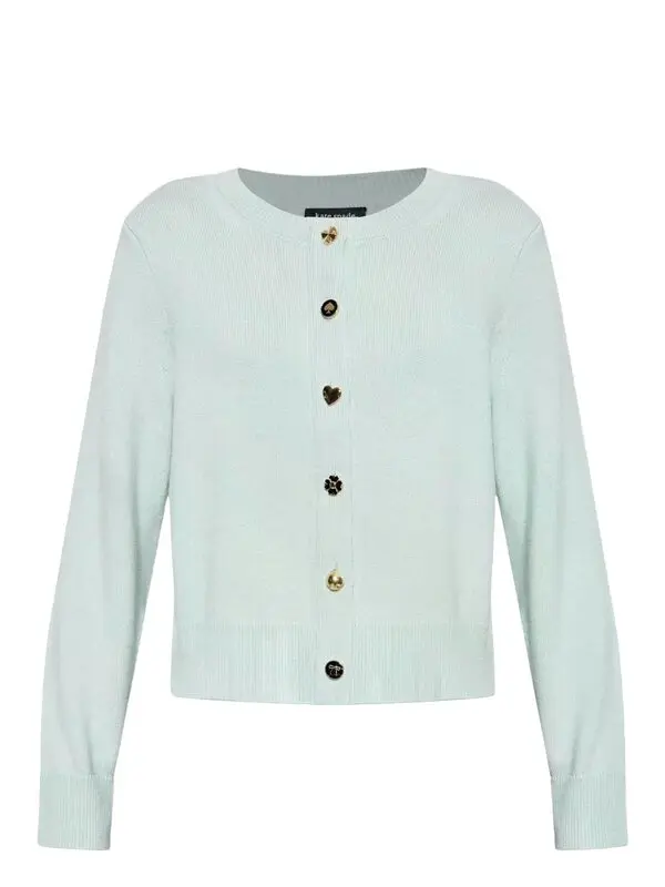 Kate Spade New York Buttoned Wool Cardigan - Green