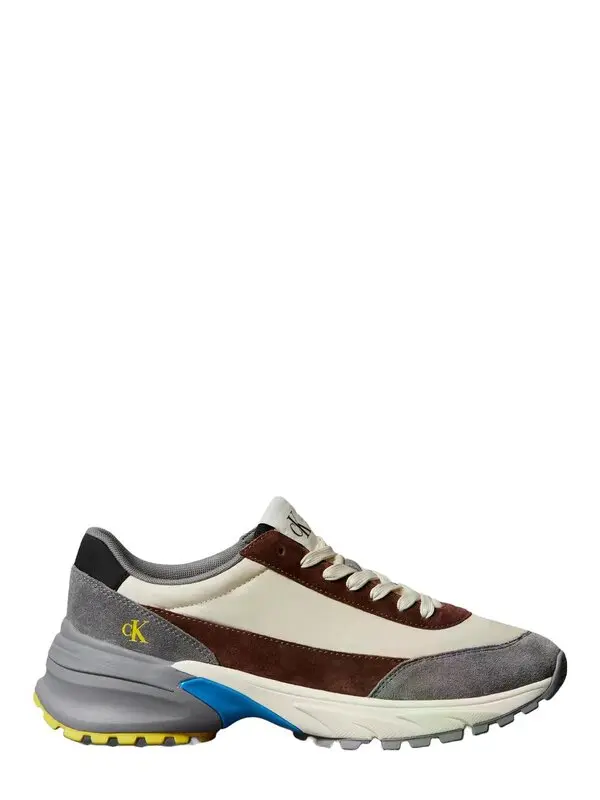 Calvin Klein Panelled Sneakers - Neutrals
