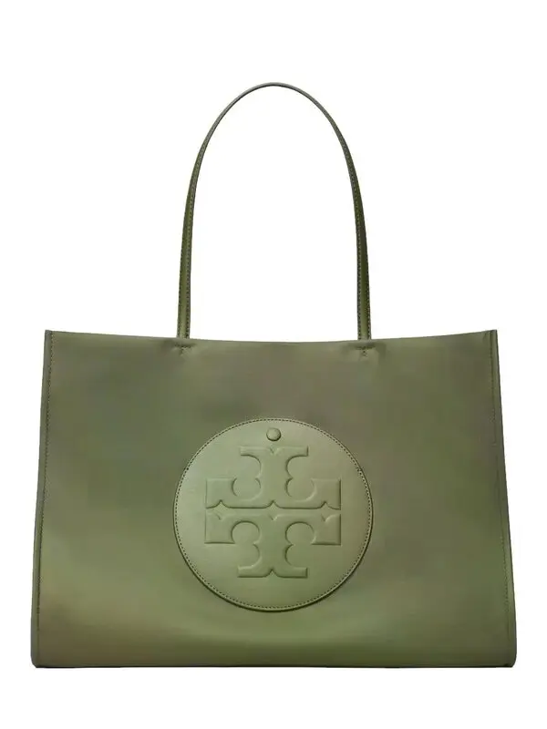 Tory Burch Ella Logo-embellished Tote - Green