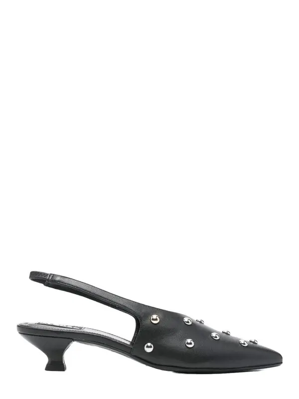 ALOHAS 40mm Eros Studded Slingback Pumps - Black