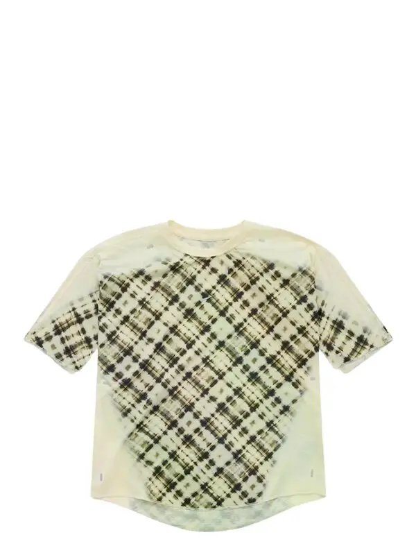 Nike X Knwls Check-pattern T-shirt - Neutrals