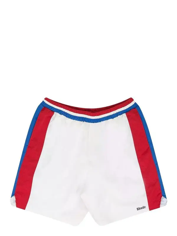 Rhude Track Shorts - White