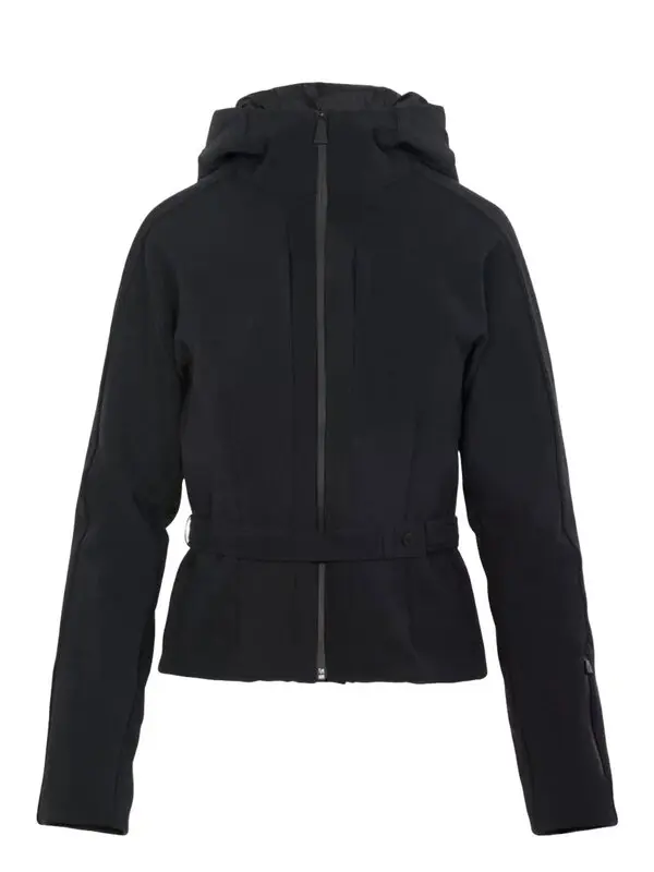 Aztech Mountain Hooded Belted Jacket - Black