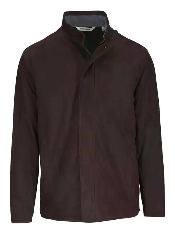 Peter Millar Norwalk Leather Jacket - Brown